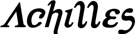 Achilles Italic font