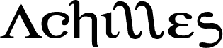 Achilles Italic font
