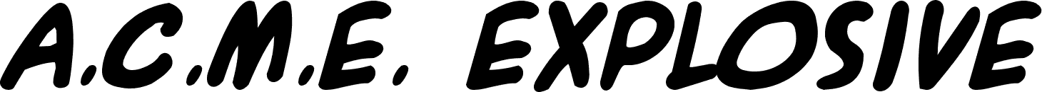 A.C.M.E. Explosive Bold font