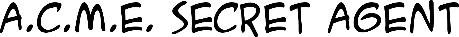 A.C.M.E. Secret Agent font | Fonts2u.com