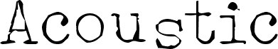 Acoustic Bass font | Fonts2u.com