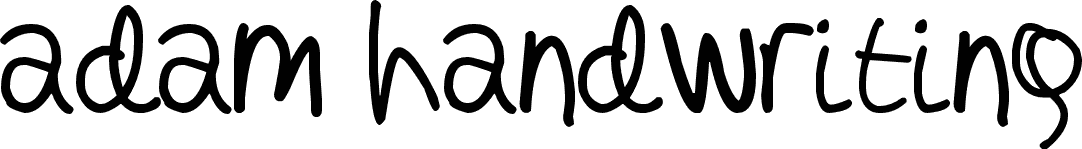 adam handwriting test font | Fonts2u.com