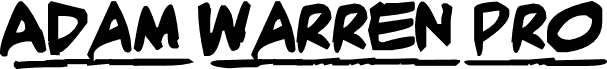 Adam Warren pro Bold font