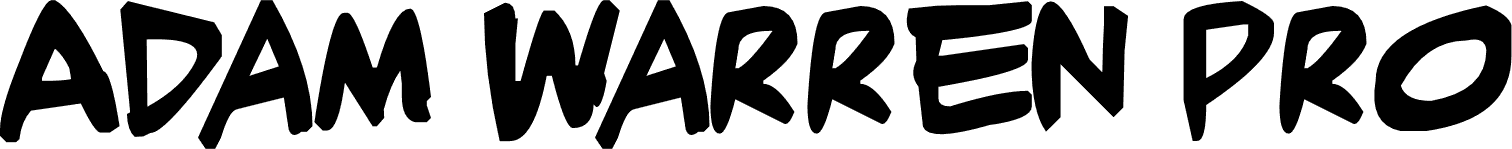 Adam Warren pro Bold font | Fonts2u.com