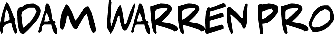 Adam Warren pro Bold font | Fonts2u.com
