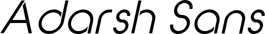 Adarsh Sans font | Fonts2u.com