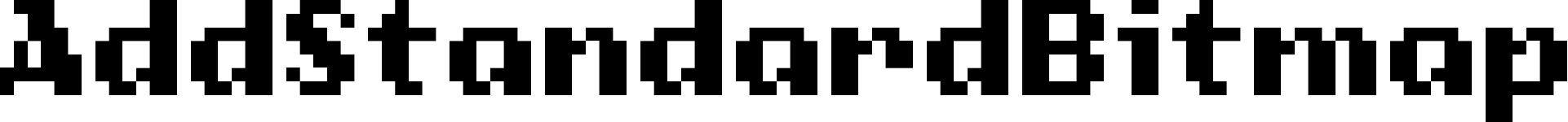 AddStandardBitmap Point9 font