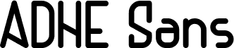 ADHE Sans Bold FREE Bold font