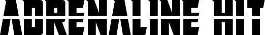 Adrenaline Hit Italic font