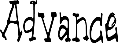 Advance font