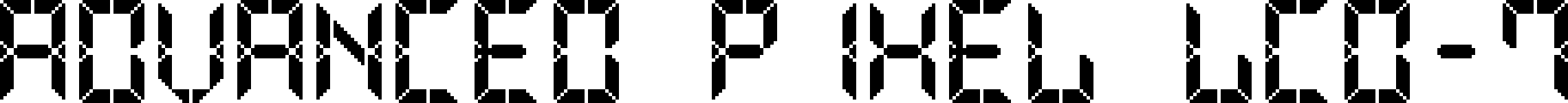 Advanced Pixel LCD-7 font | Fonts2u.com