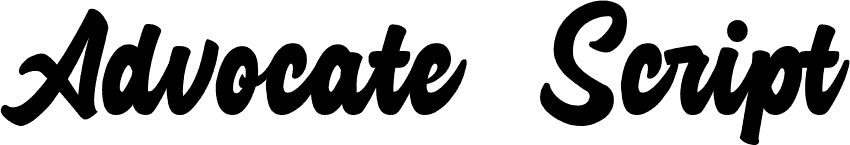 Advocate Script font