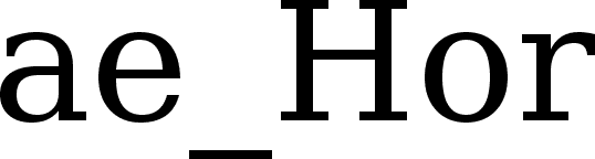 ae_Hor font | Fonts2u.com