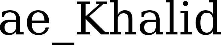 ae_Khalid font | Fonts2u.com