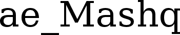 ae_Mashq Bold font
