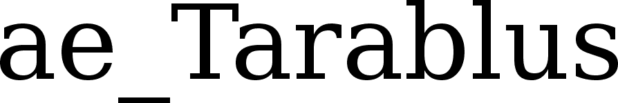 ae_Tarablus font | Fonts2u.com