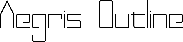 Aegris Outline Regular fuente | Fonts2u.com