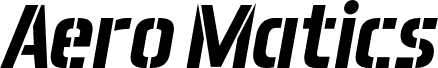 Aero Matics Italic font