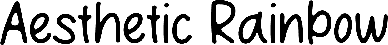 Aesthetic Rainbow font | Fonts2u.com
