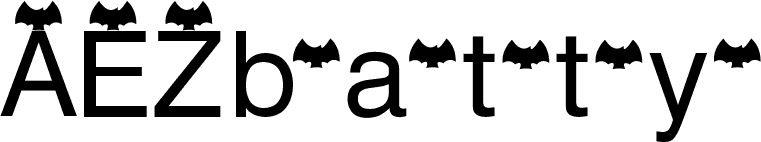 AEZ batty font