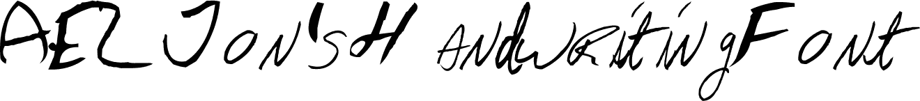 AEZ Jon's Handwriting font | Fonts2u.com