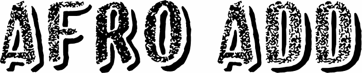 Afro Add font | Fonts2u.com
