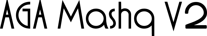 AGA Mashq V2 E4B font | Fonts2u.com