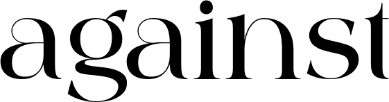 against Regular font