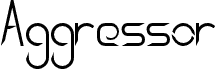 Aggressor Outline font | Fonts2u.com
