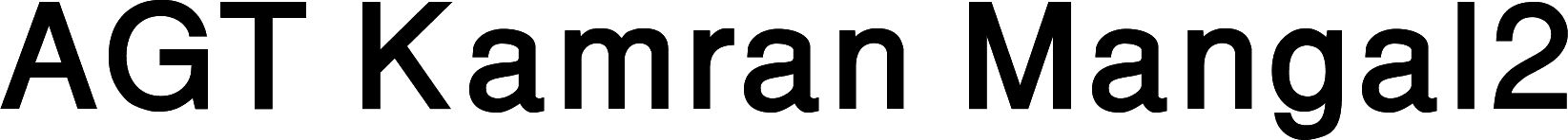 AGT Kamran Mangal2 font