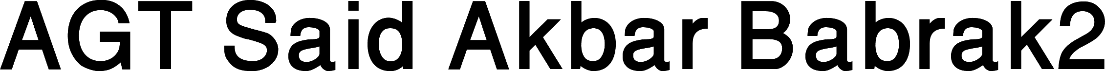 AGT Said Akbar Babrak2 font