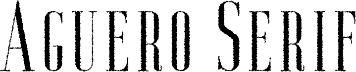 Aguero Serif Rough Demo Regular font | Fonts2u.com