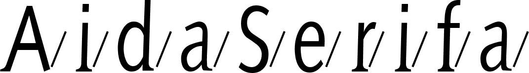 AidaSerifaShadow font | Fonts2u.com