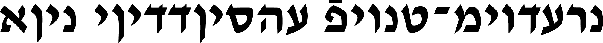 Ain Yiddishe Font Modern font | Fonts2u.com