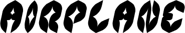 AIRPLANE font