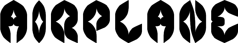 AIRPLANE font