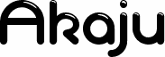 Akaju Light font