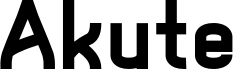 Akute-Thin font | Fonts2u.com