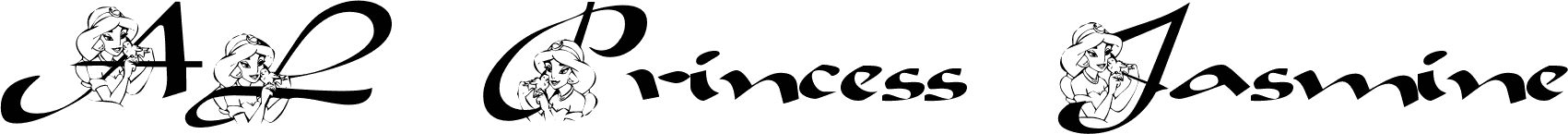 AL Princess Jasmine font