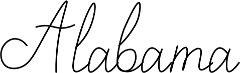 Alabama font