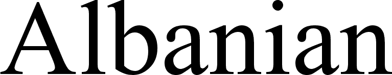 Albanian font | Fonts2u.com
