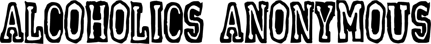 Alcoholics Anonymous font