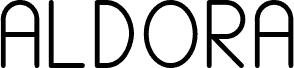 ALDORA Stroke font