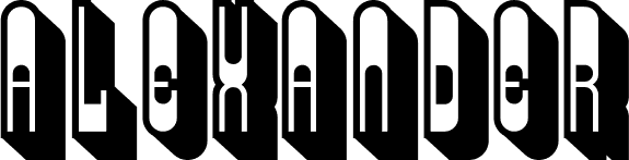 Alexander Regular font