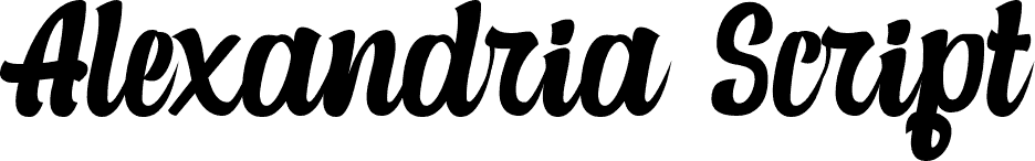 Alexandria Script-Medium font