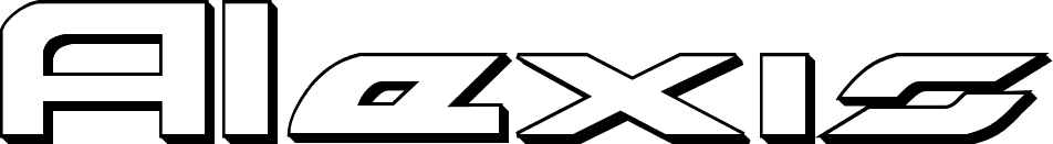 Alexis Lower Case Outline font