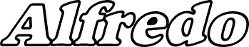 Alfredo Heavy Hollow font