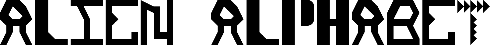 Alien Alphabet Regular font | Fonts2u.com