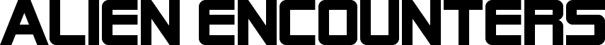 Alien Encounters Bold font