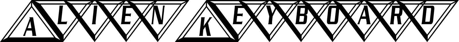 Alien Keyboard Regular font | Fonts2u.com